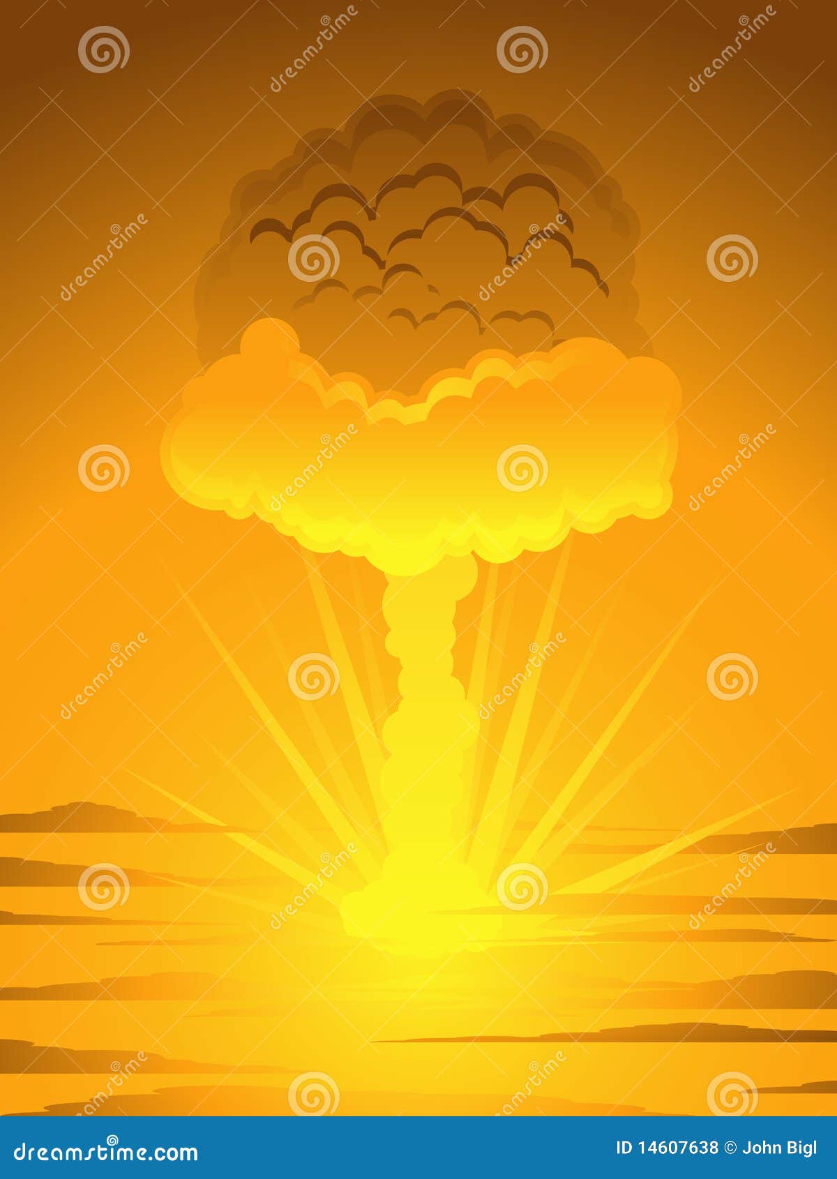 AtomAtompilz vektor abbildung. Illustration von strahlung - 14607638