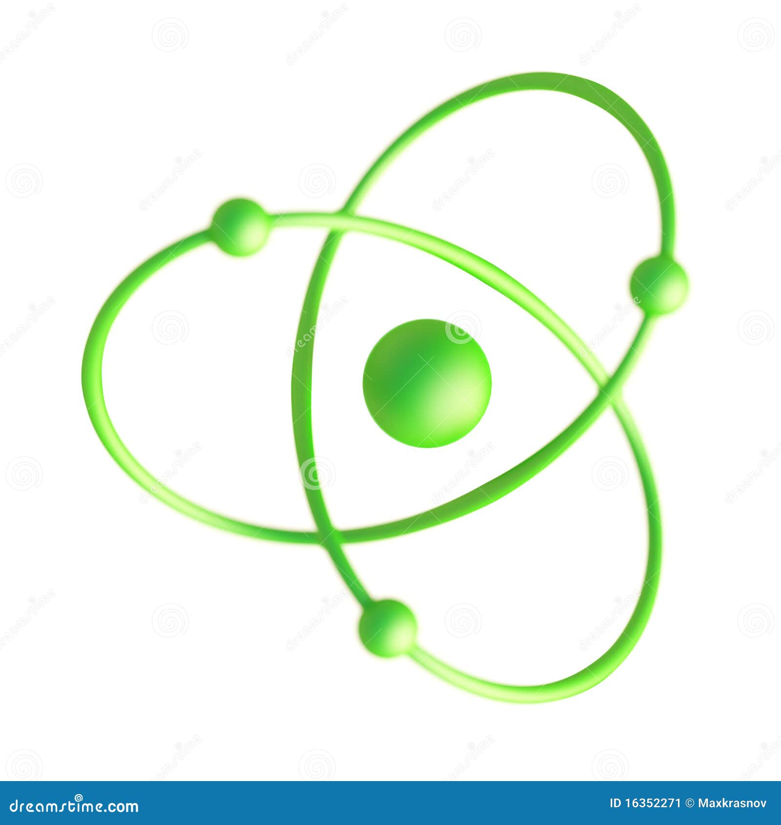 Atome illustration stock. Illustration du vert, illustration - 16352271