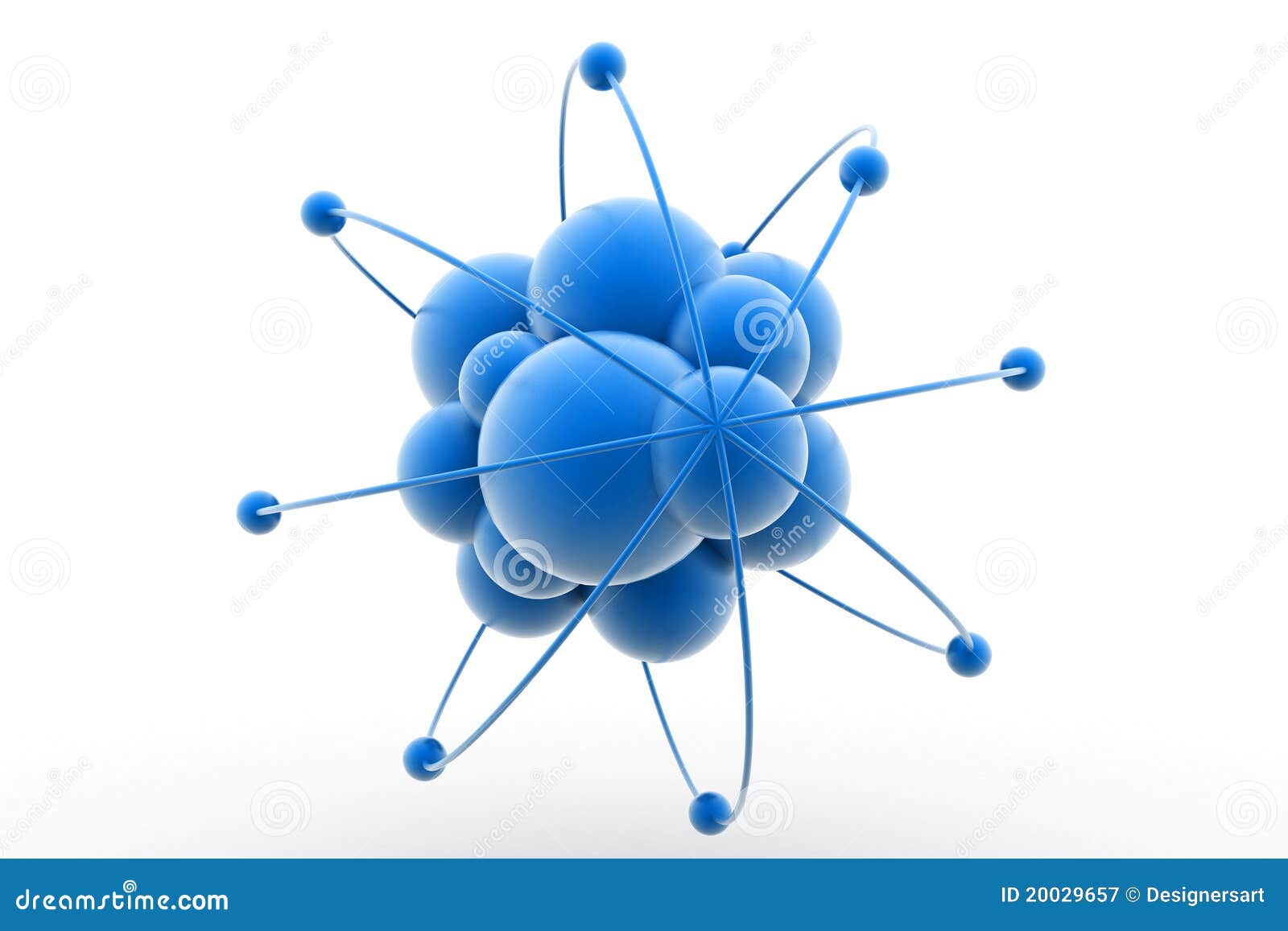 Atome illustration stock. Illustration du électron, nucléaire - 20029657