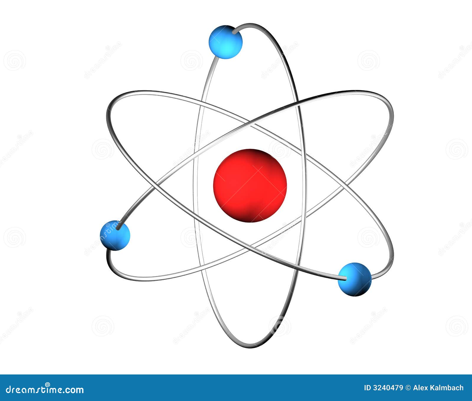 Atome 3D illustration stock. Illustration du dessin, pouvoir - 3240479