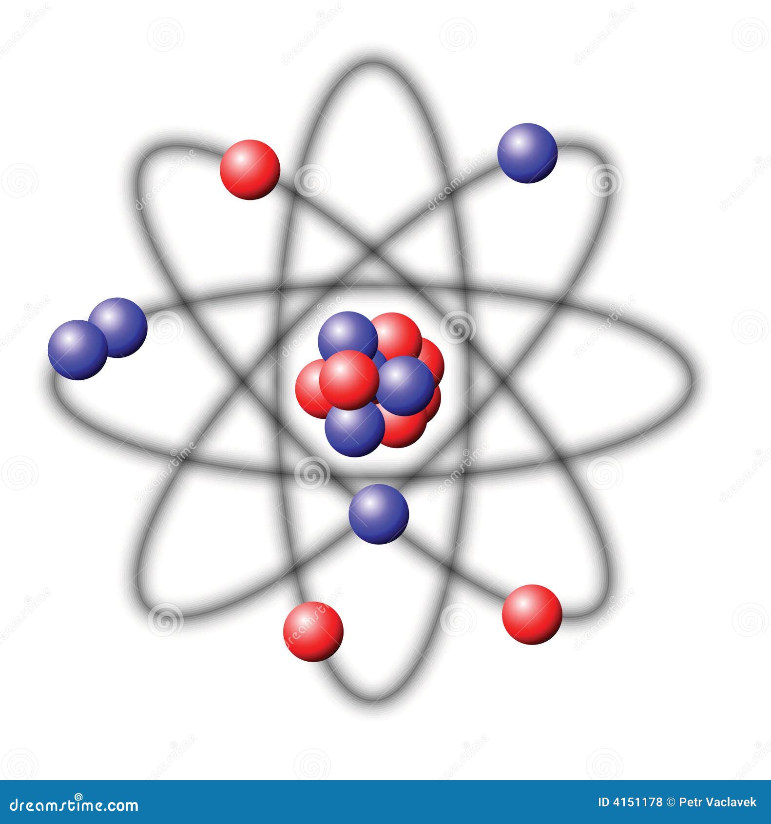 Atome illustration de vecteur. Illustration du atomique - 4151178
