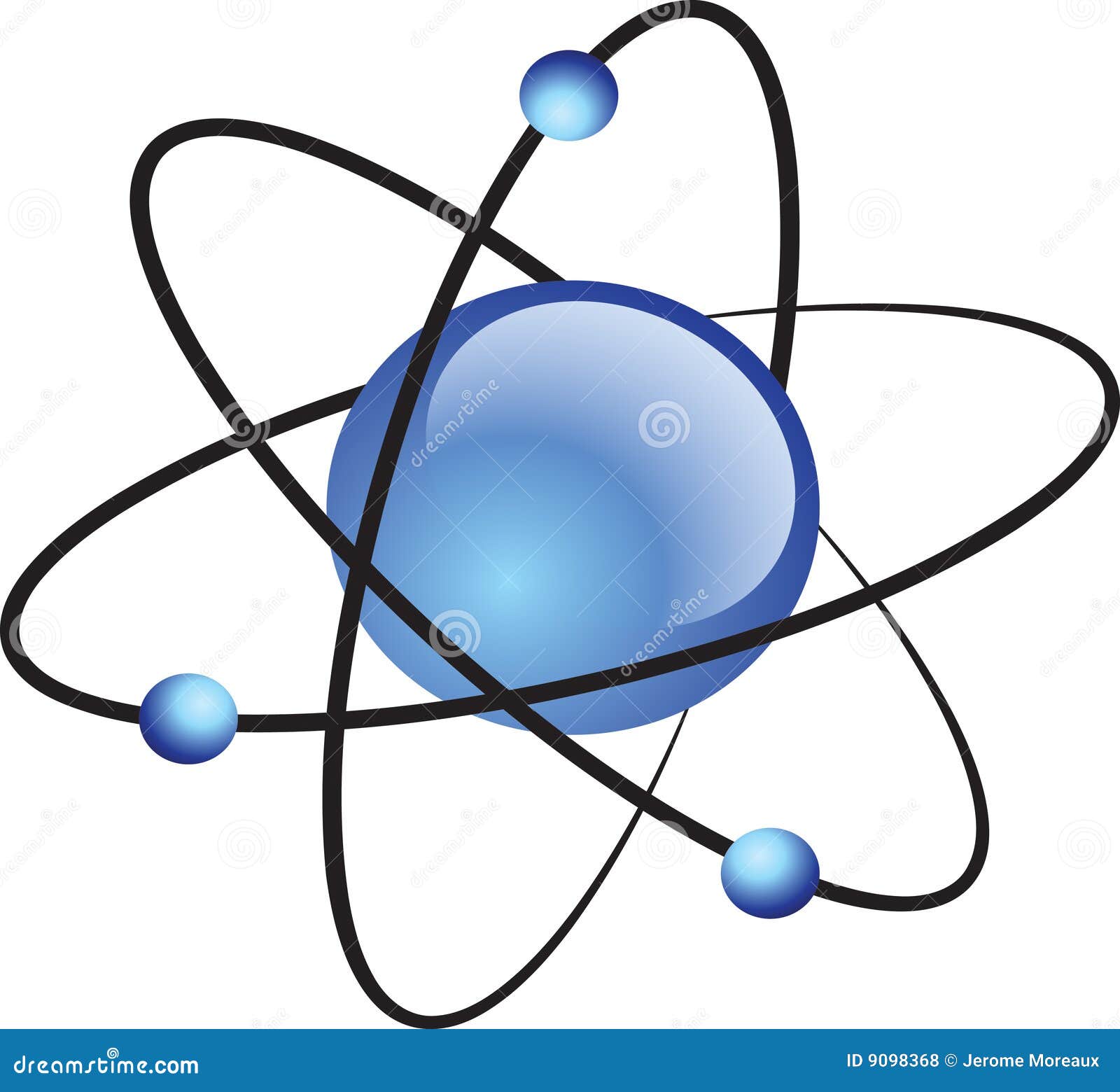 Atome illustration stock. Image du atome, énergie, micro - 9098368