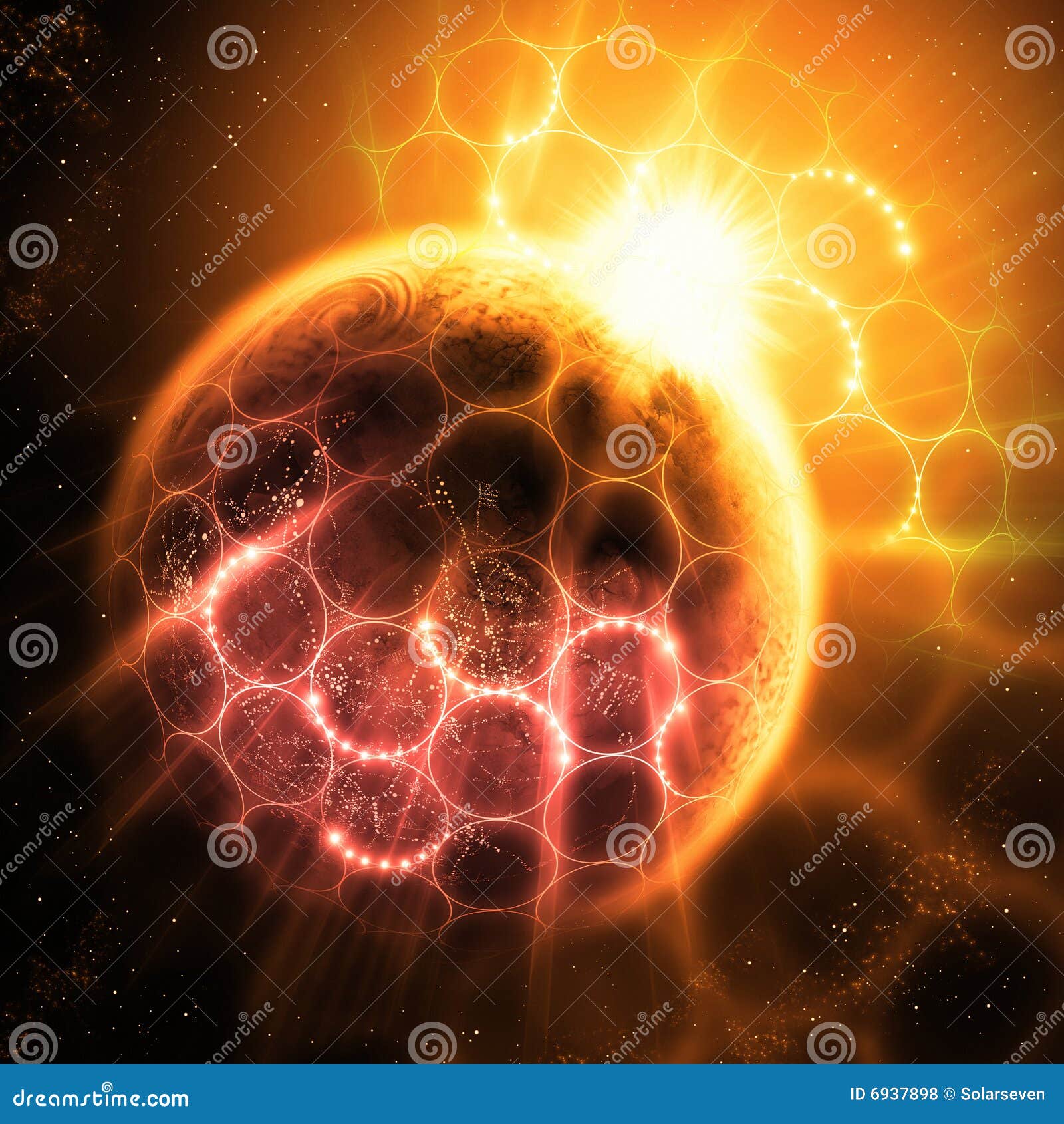 Atome und Photonen stock abbildung. Illustration von graphik - 6937898