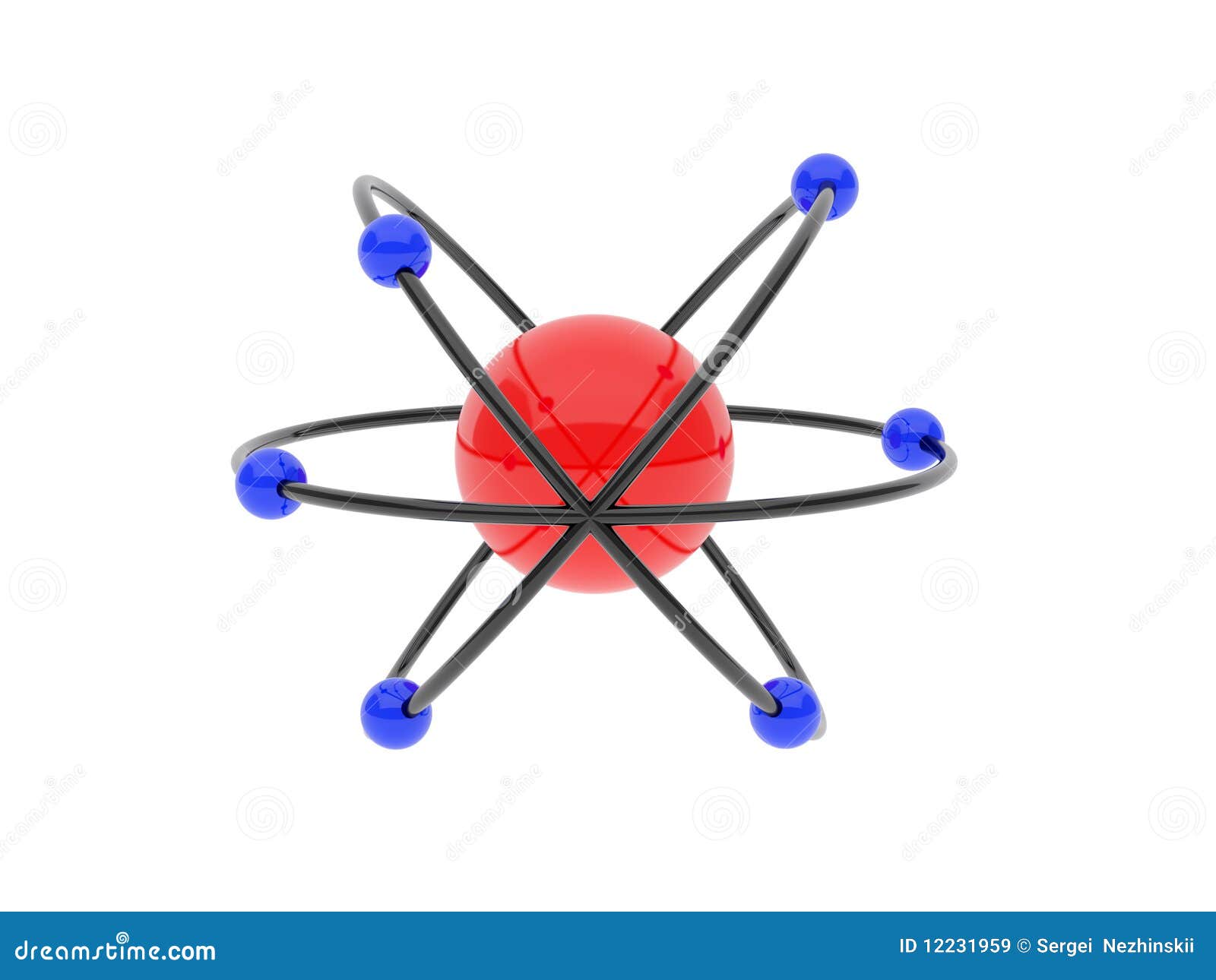 Atomen stock illustratie. Illustration of ontwerp, fysica - 12231959