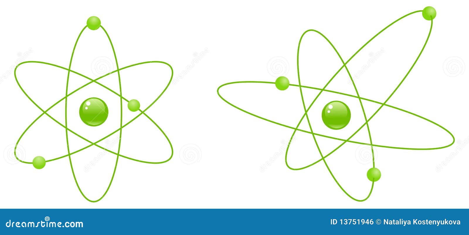 Atomen vector illustratie. Illustration of spatie, illustratie - 13751946