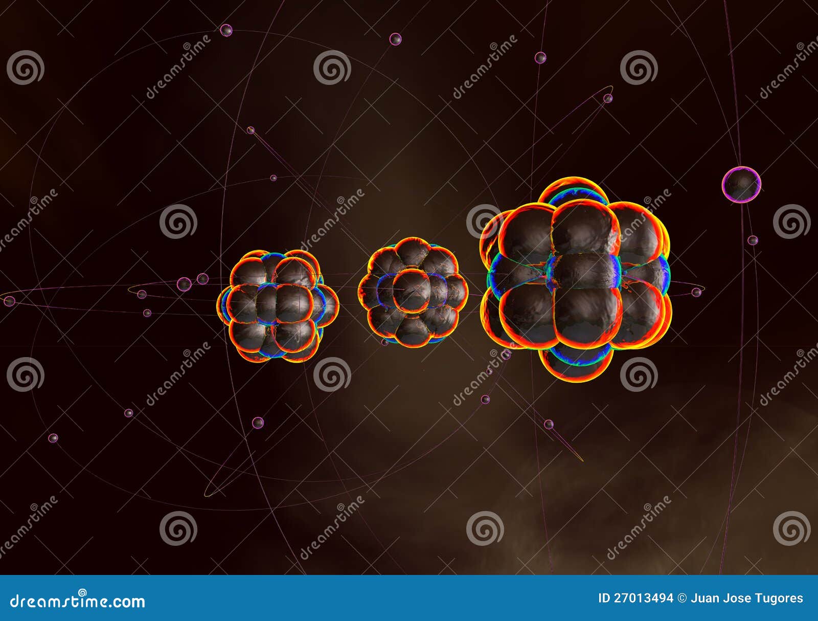 Atomen en kernen stock foto. Image of proton, neutronen - 27013494