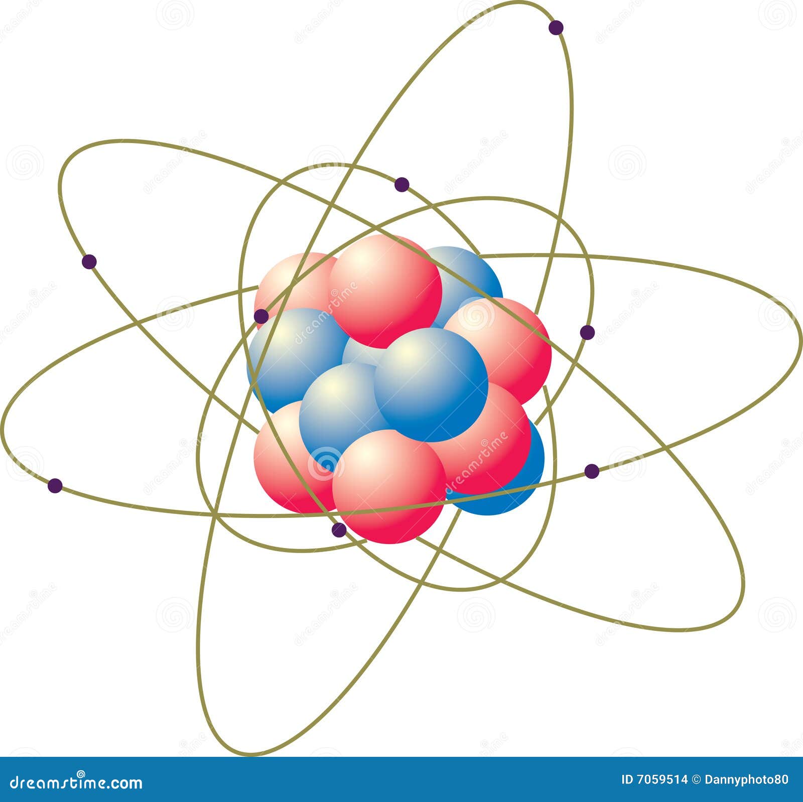 Atomi illustrazione di stock. Illustrazione di elettrone - 7059514