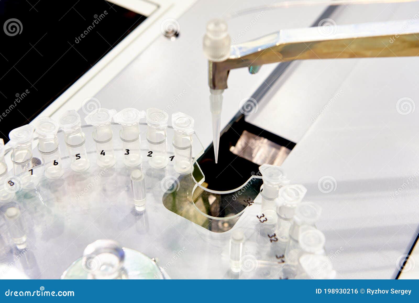 Atomic Absorption Spectrometer With Flame Atomization Stock Photo ...
