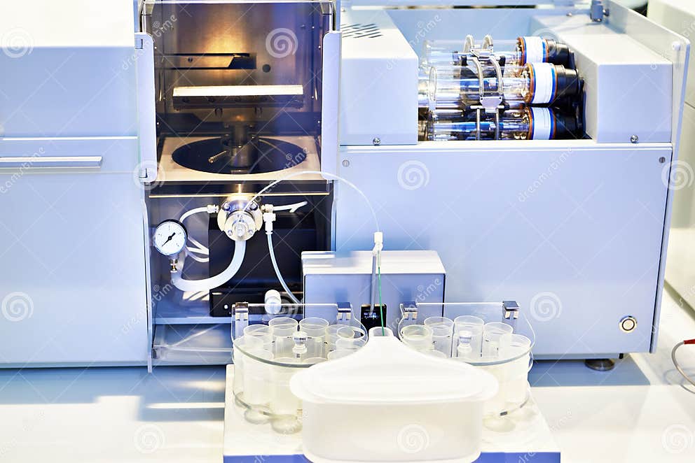 Atomic Absorption Spectrometer with Flame Atomization Stock Image ...