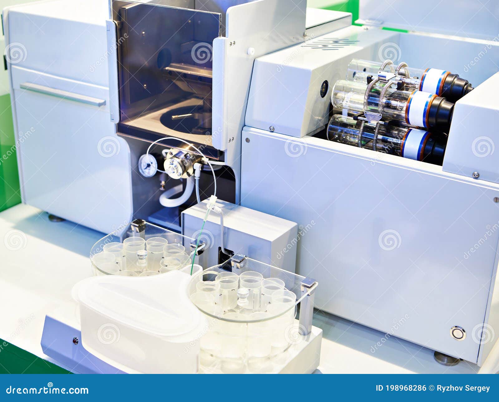Atomic Absorption Spectrometer With Flame Atomization Stock Photo ...