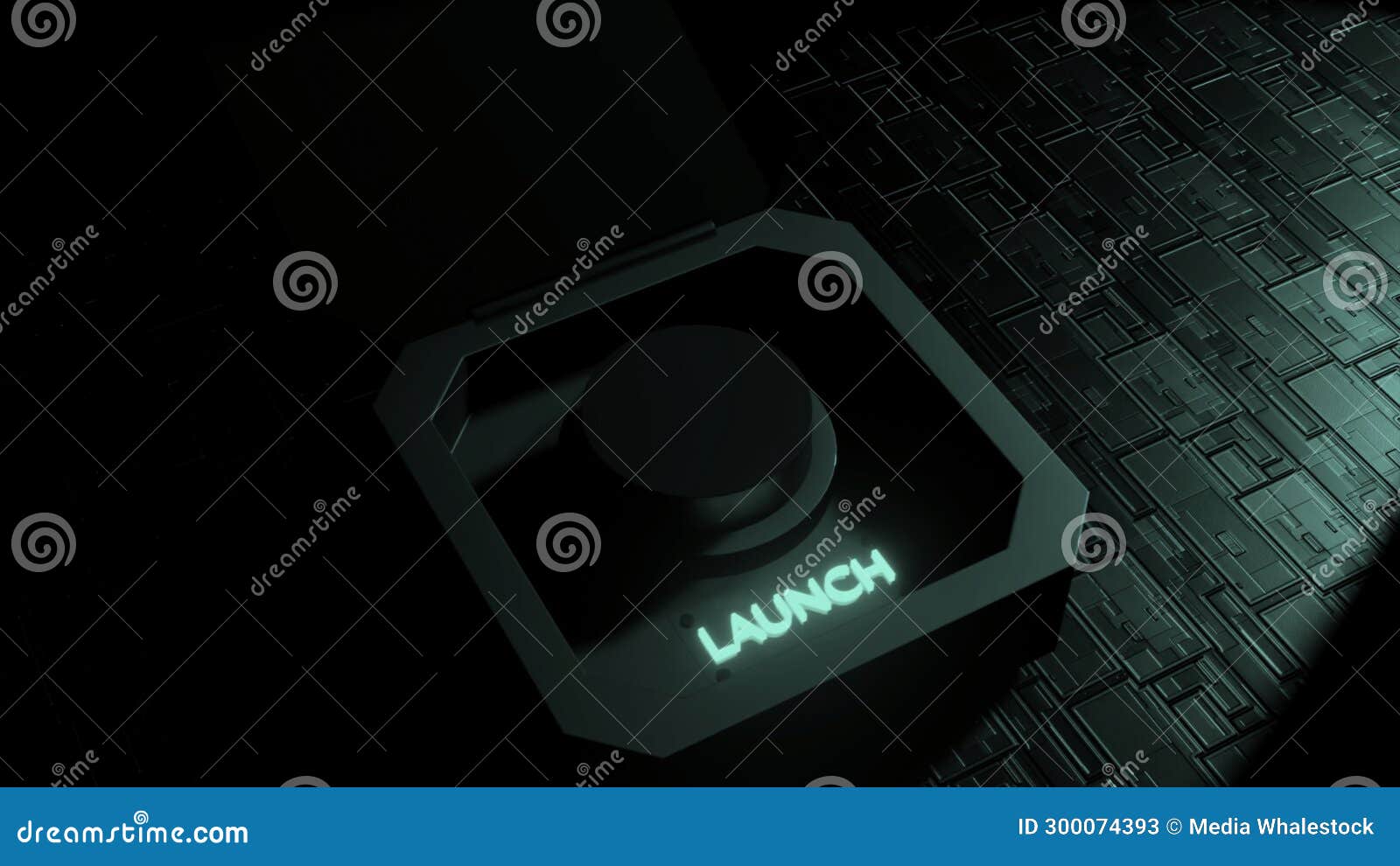 Atomic Bomb Button 3d Animation. Design. Nuclear Weapon Launch Button ...