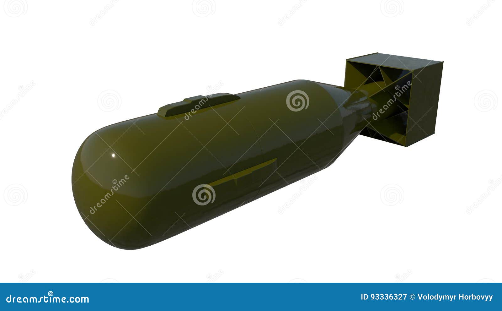 Atomic bomb. 3D rendering stock illustration. Illustration of explode ...