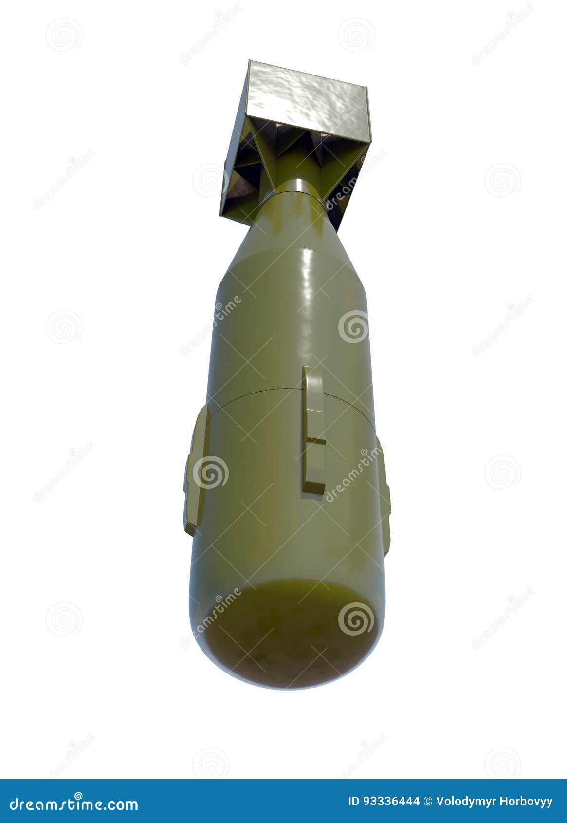 Atomic bomb. 3D rendering stock illustration. Illustration of atomic ...