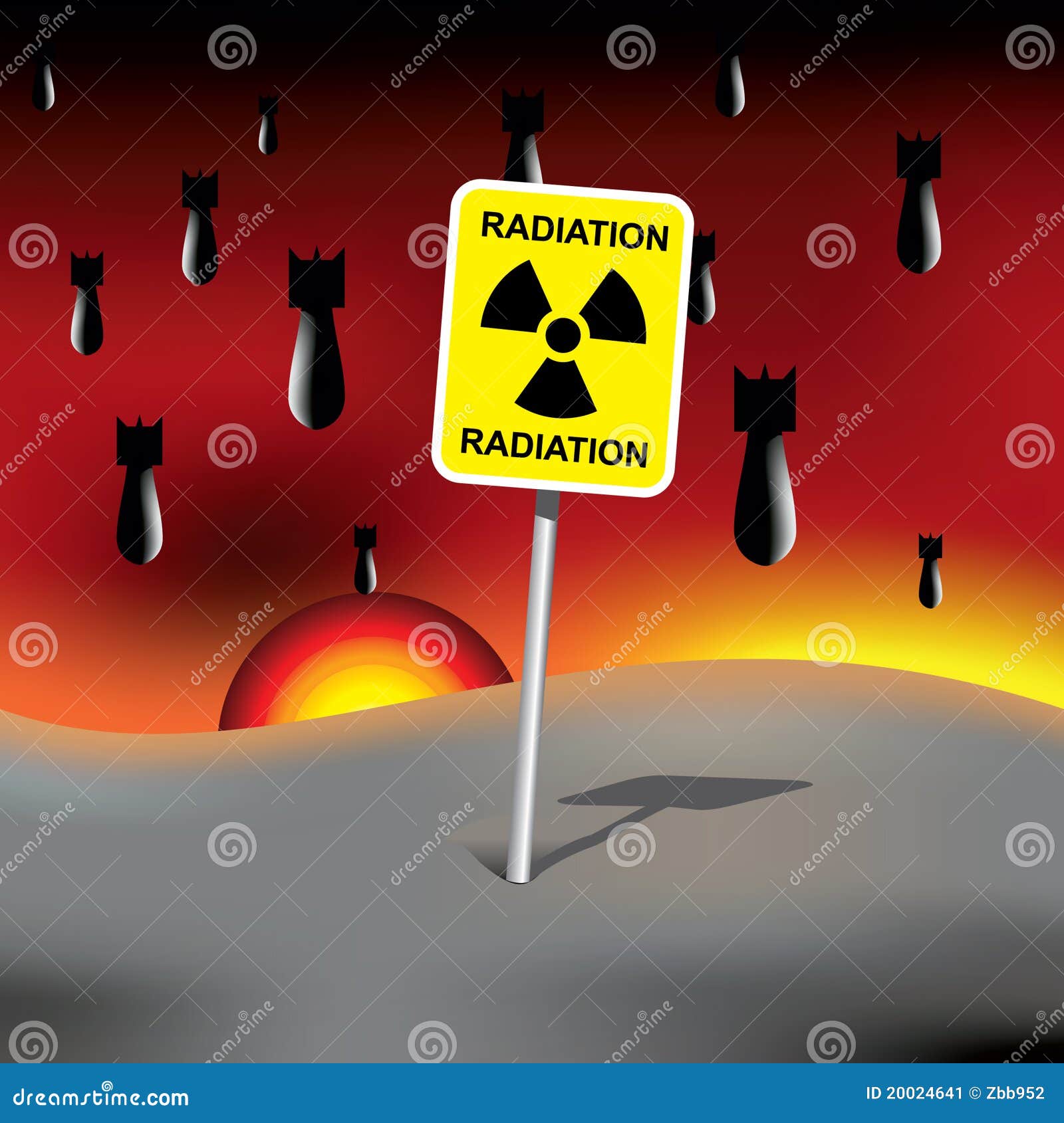 Red Atomic Bombs, 3D Rendering Stock Image | CartoonDealer.com #78638407