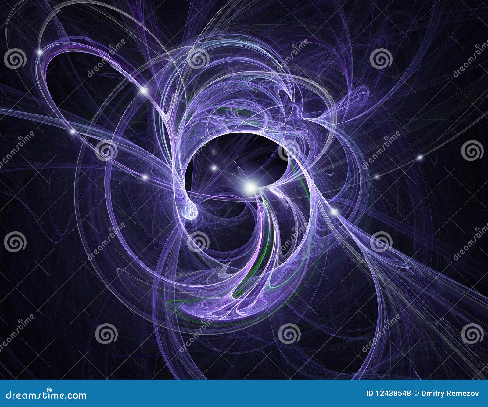 Atomic collision fractal stock illustration. Illustration of design ...