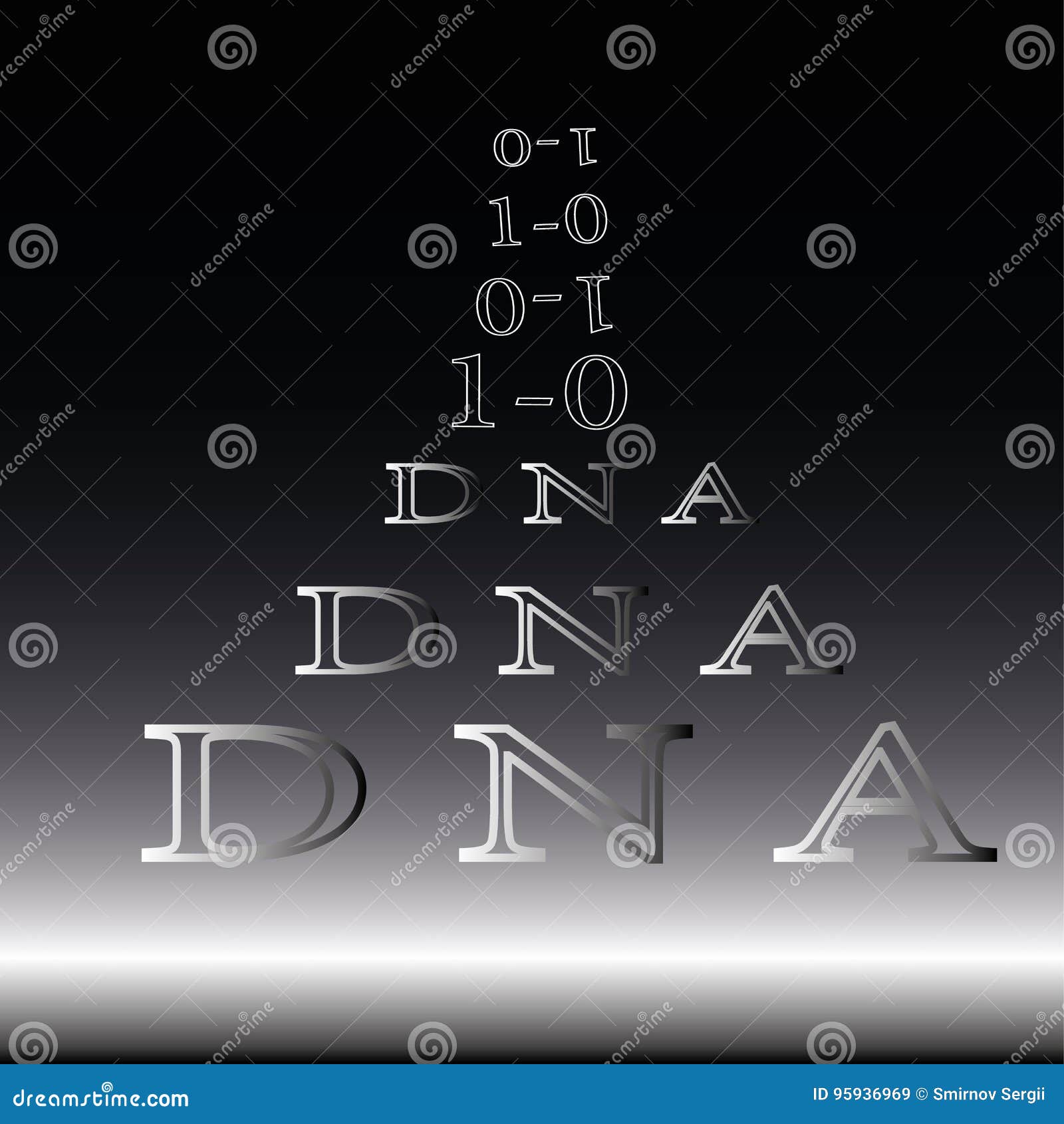 Atomic Compound of DNA Molecules Stock Illustration - Illustration of ...