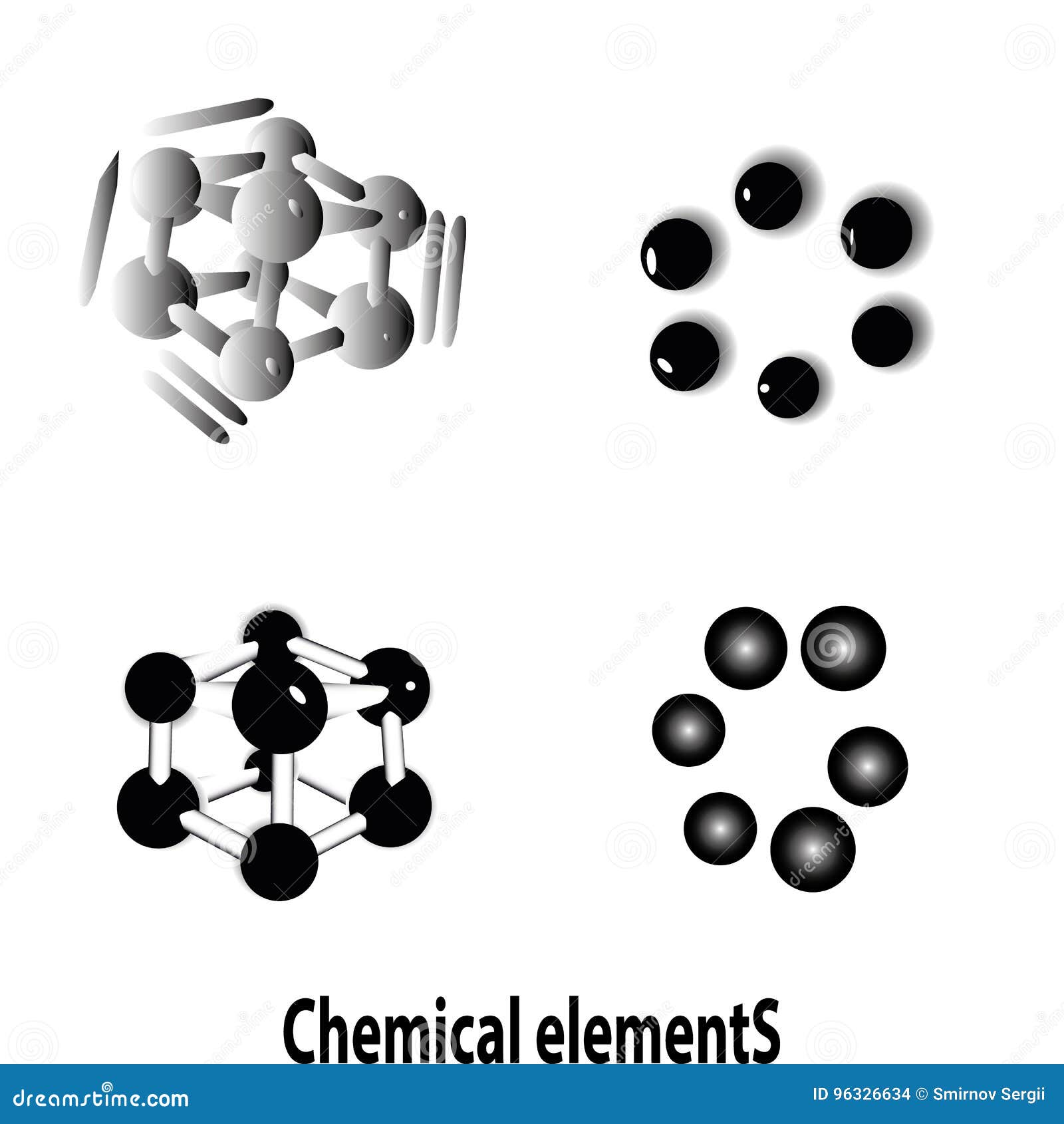 Atomic Compound of DNA Molecules Stock Illustration - Illustration of ...