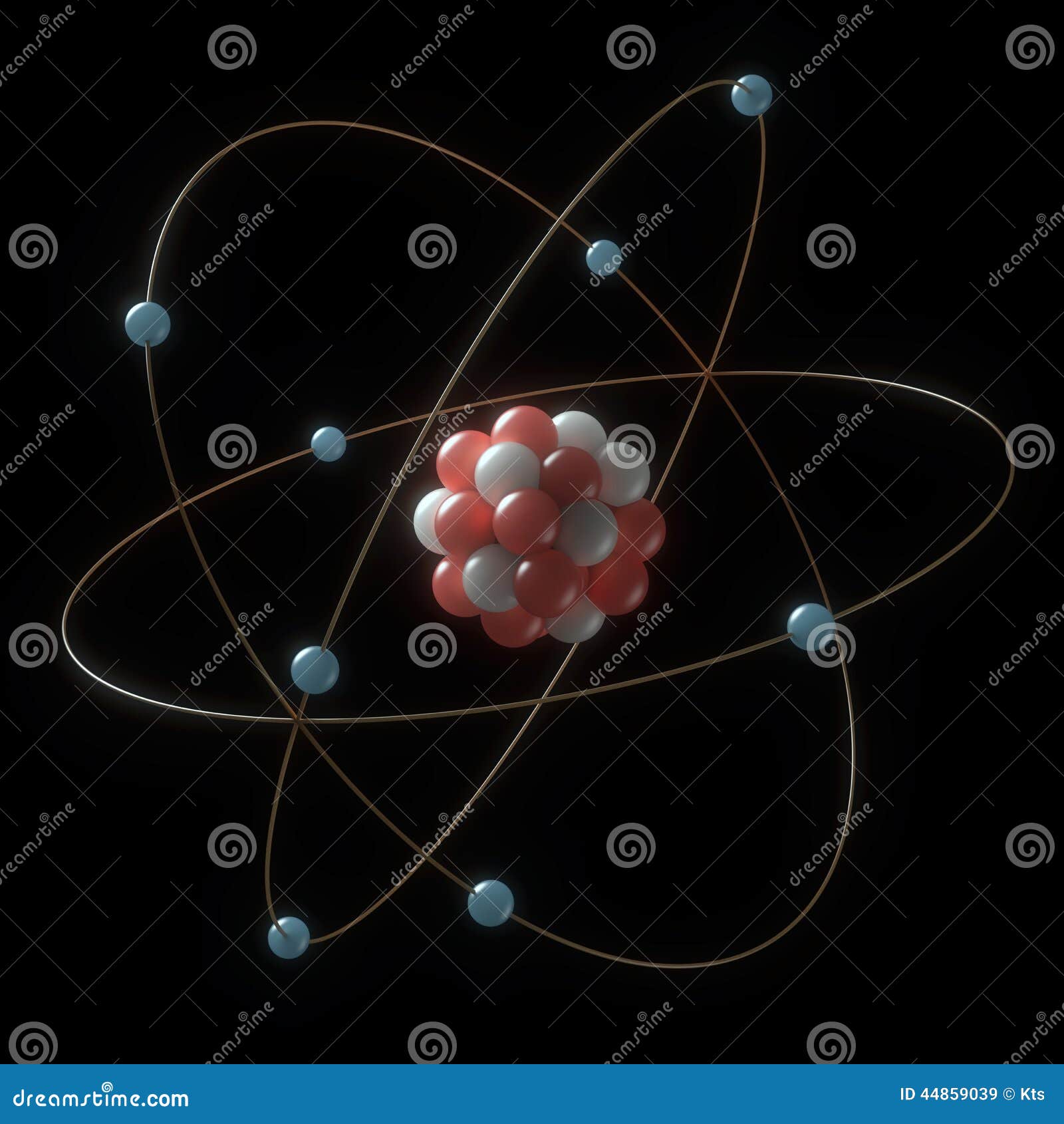 Atomic stock illustration. Illustration of scientific - 44859039