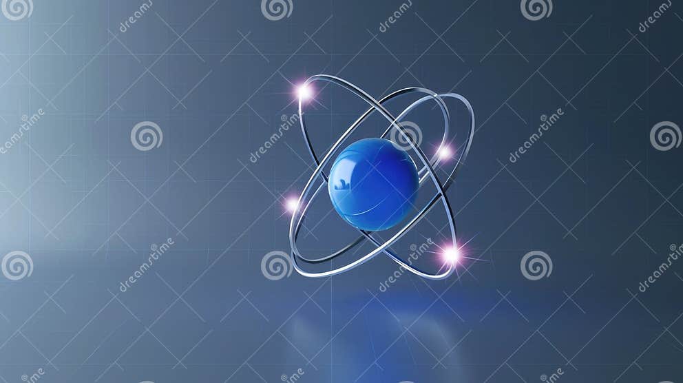 Atomic Dance: Subatomic Realm, Electrons, Neutrons, and Protons Orbit a ...