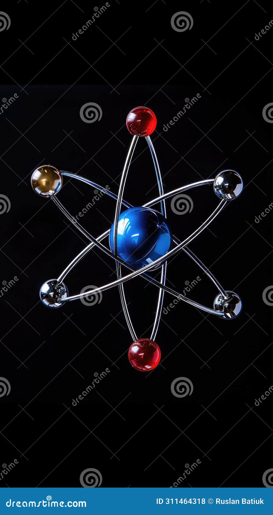 Atomic Dance: Subatomic Realm, Electrons, Neutrons, And Protons Orbit A ...