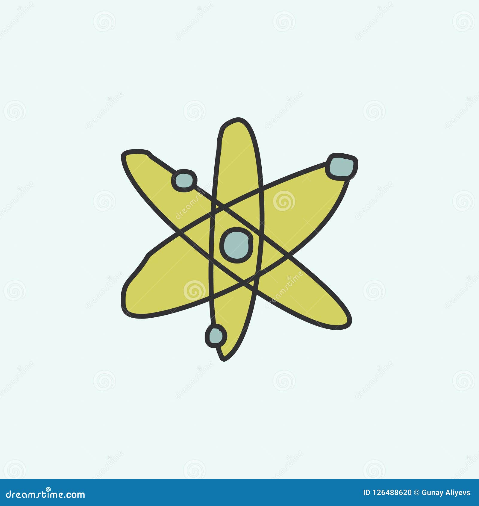 Atomic Elements Sketch Icon. Element of Education Icon for Mobile ...