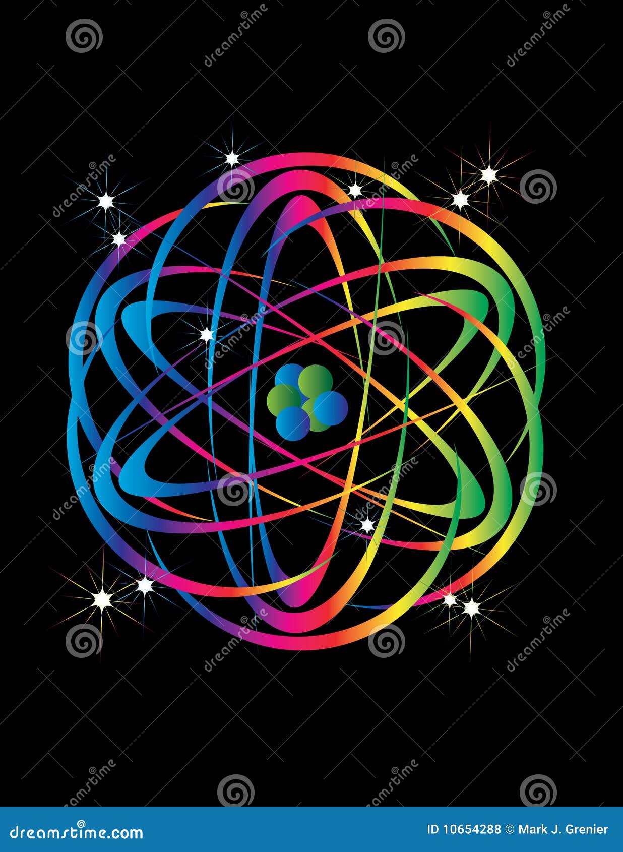 Atomic Energy Icon Cartoon Vector | CartoonDealer.com #26995277