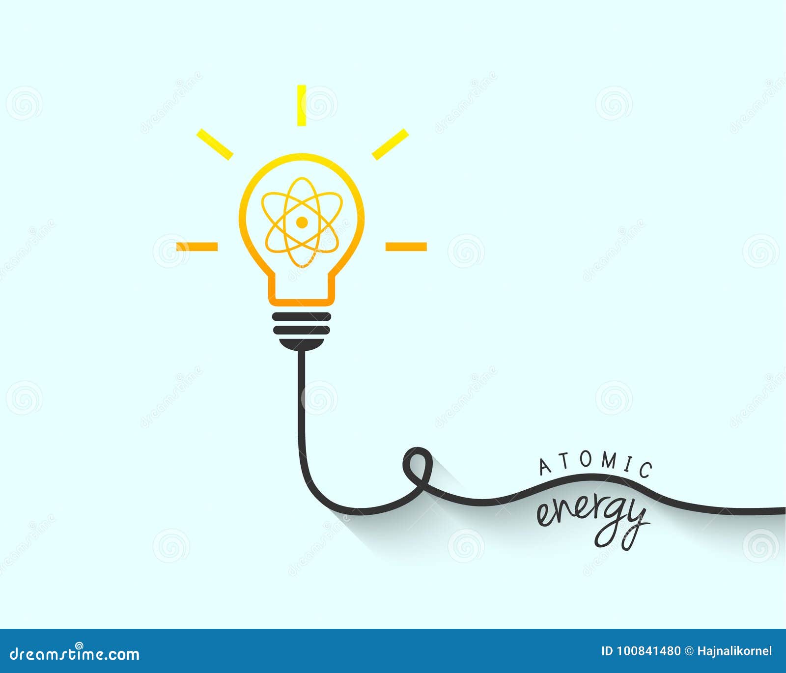 Atomic energy concept stock vector. Illustration of technology - 100841480