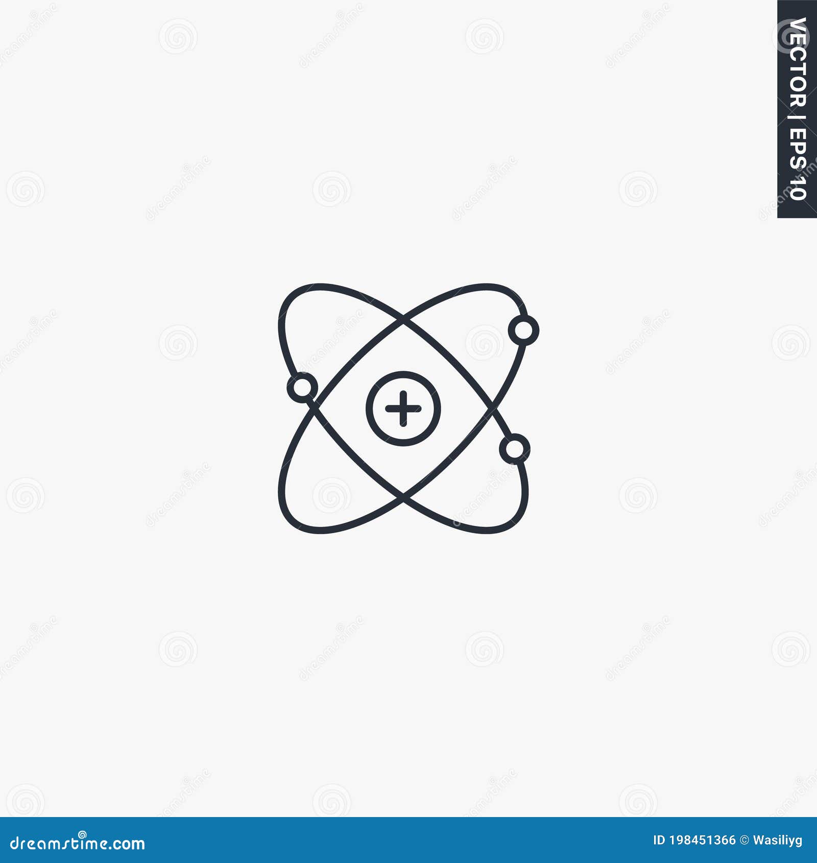 Atomic Energy, Linear Style Sign for Mobile Concept and Web Design ...