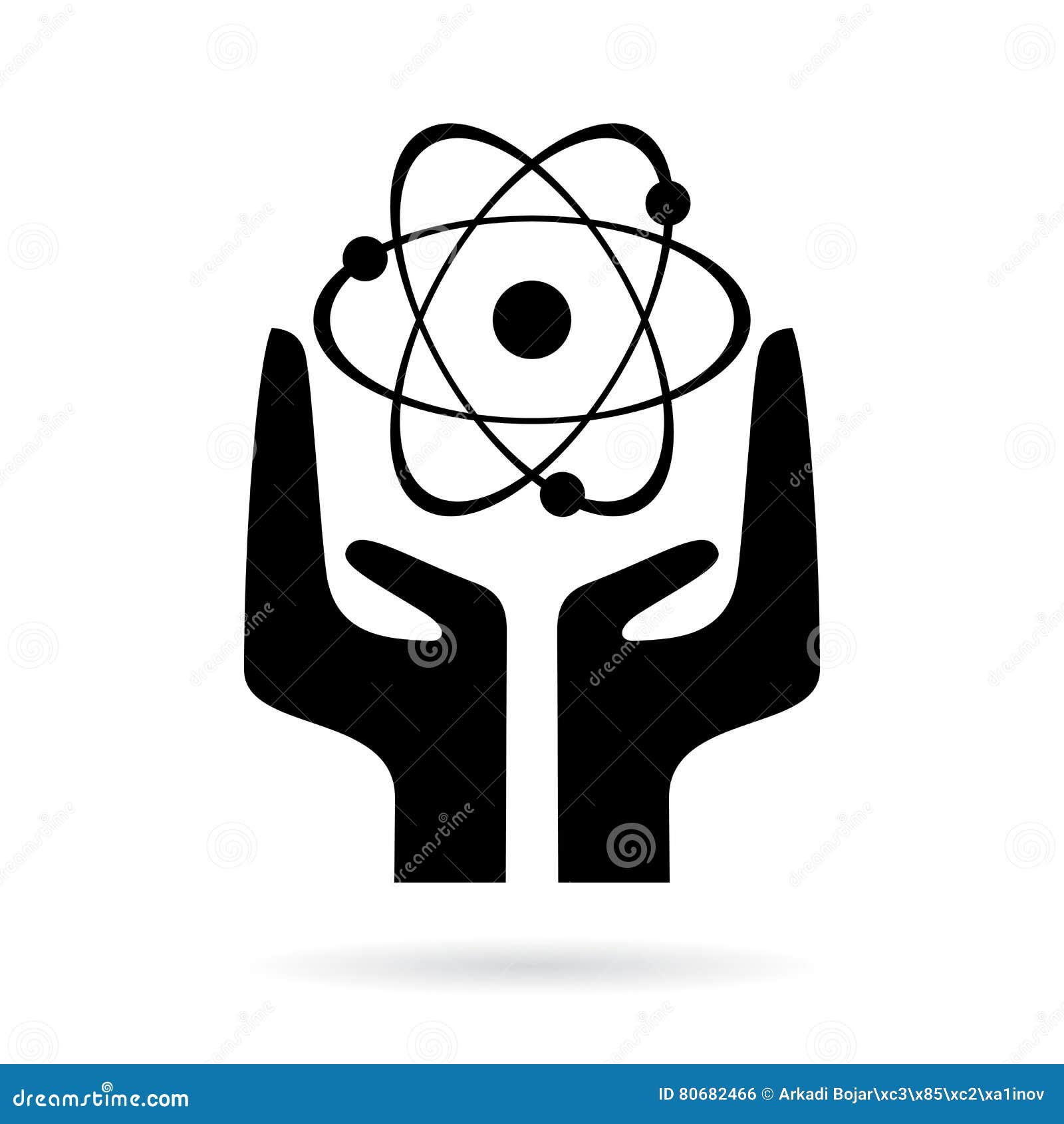 Atomic energy sign stock vector. Illustration of industry - 80682466