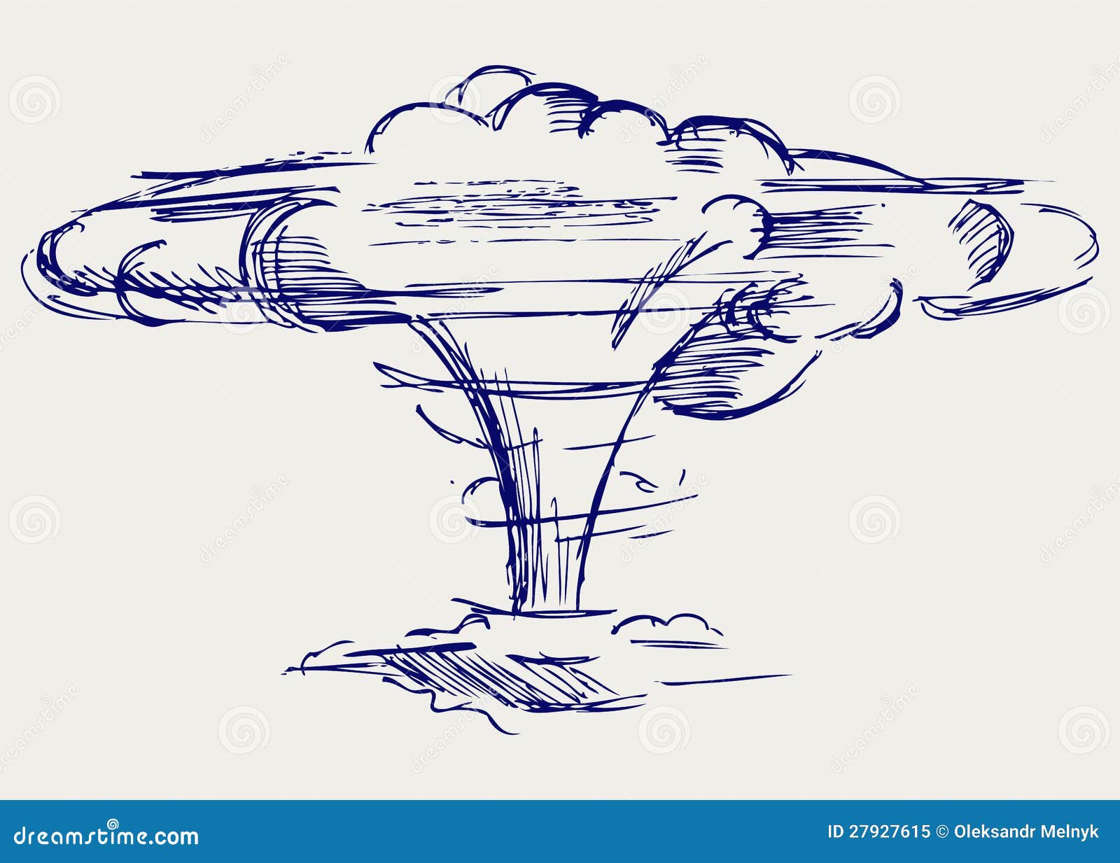 Cloud Explosion Doodle Sketch