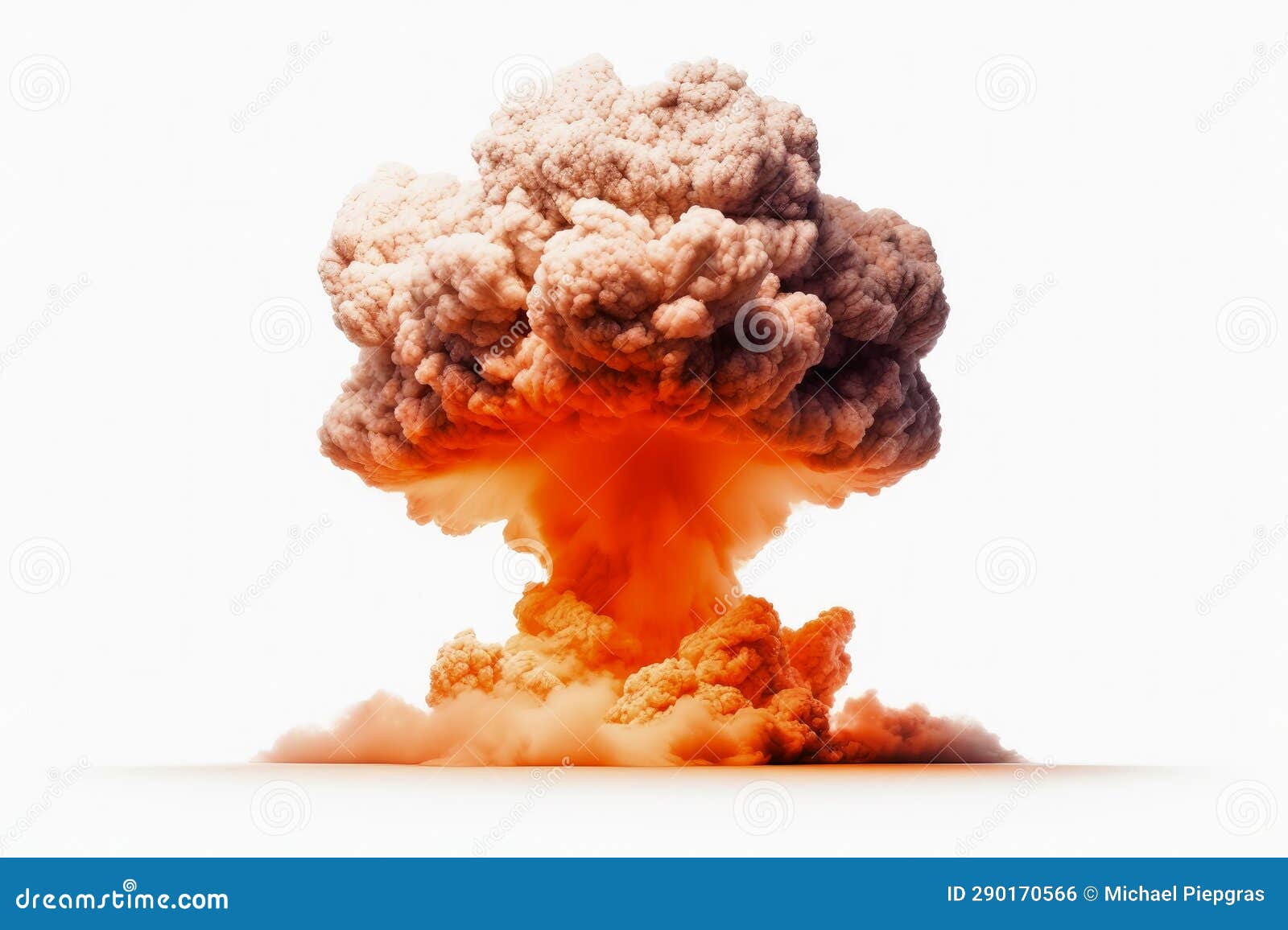Atomic Explosion. Doodle Style Cartoon Vector | CartoonDealer.com #27927615