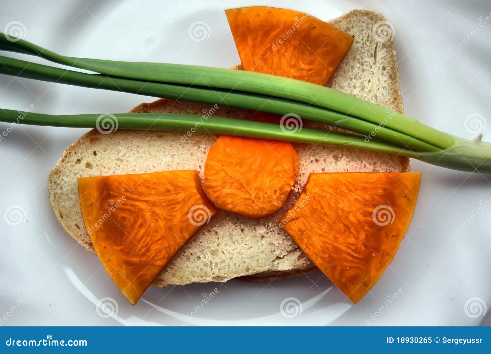 Atomic food.Concept stock image. Image of contaminated - 18930265