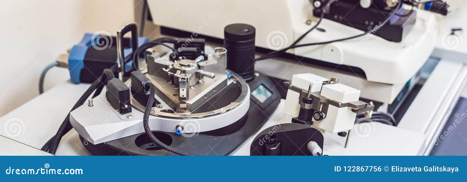 Atomic Force Microscope in a Laboratory BANNER, Long Format Stock Photo ...