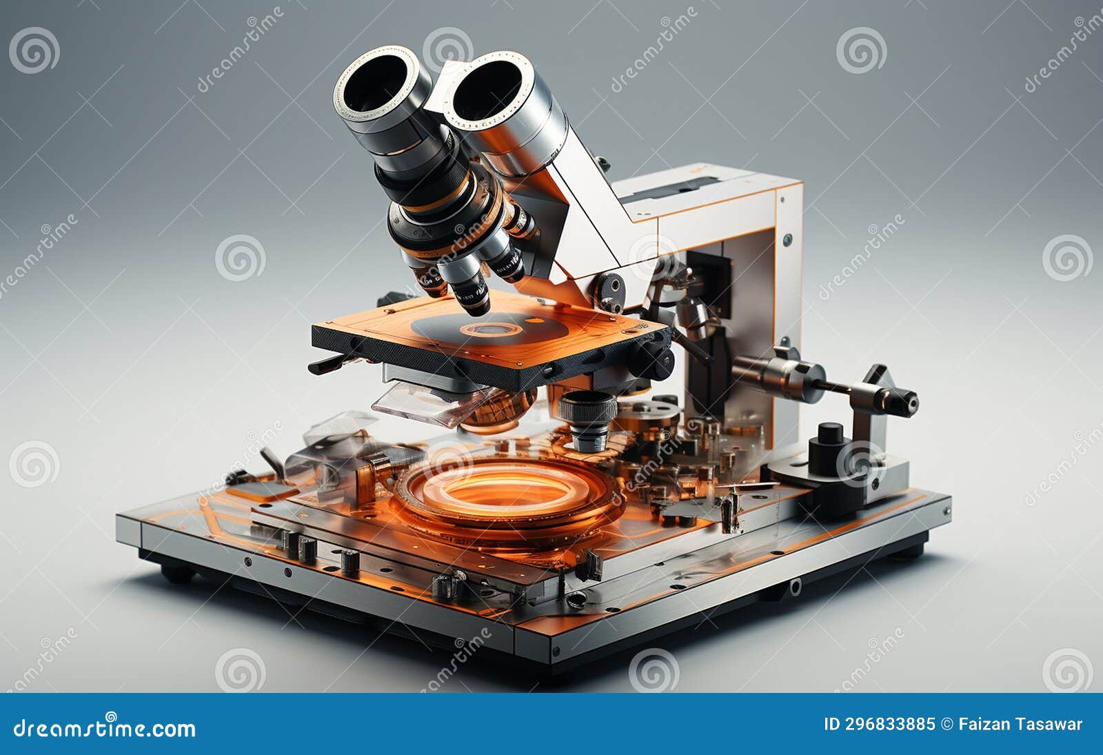 Microscope And Atomic Orbitals Vector Icon | CartoonDealer.com #150691495