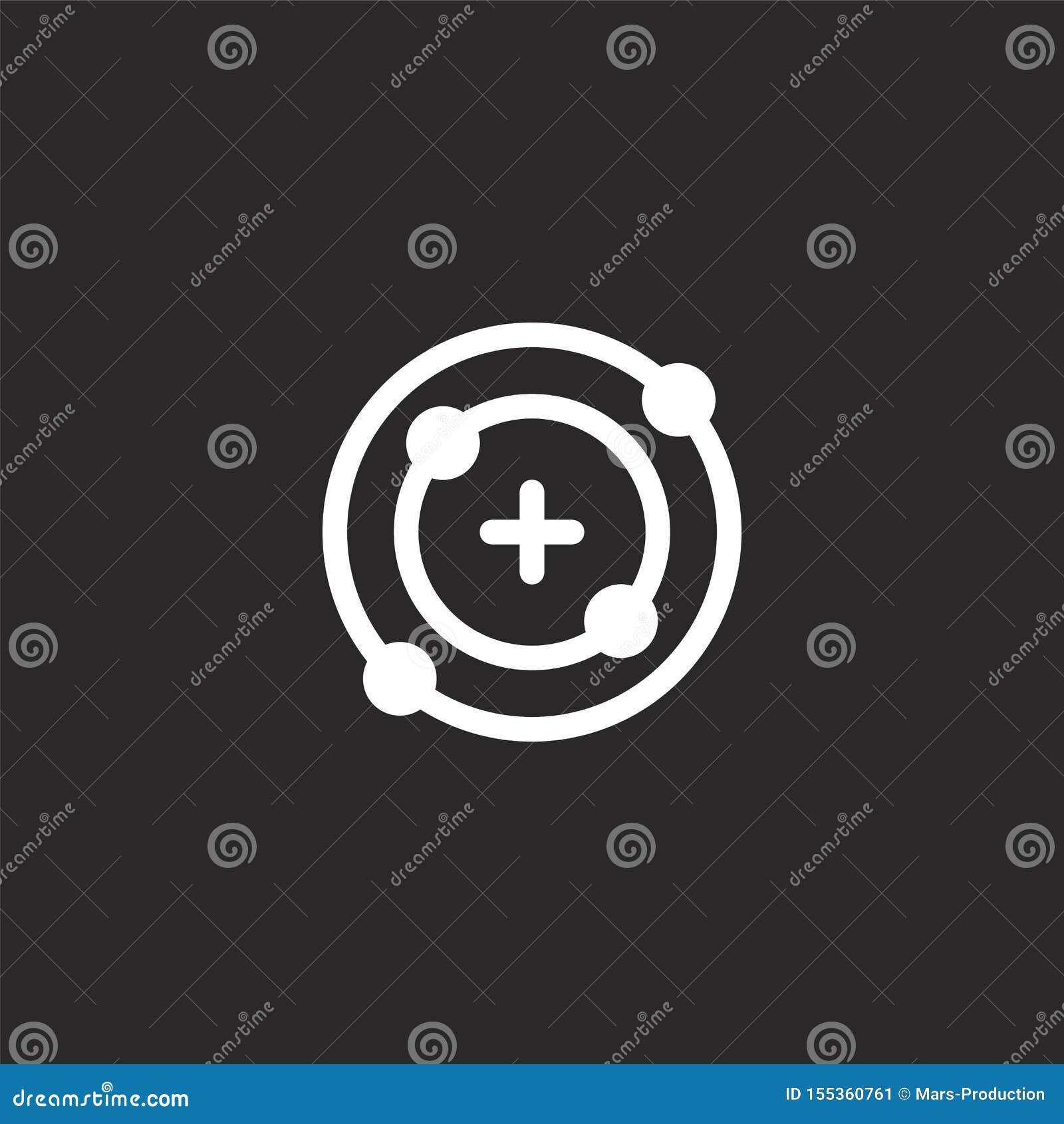 Atomic Icon. Filled Atomic Icon for Website Design and Mobile, App ...