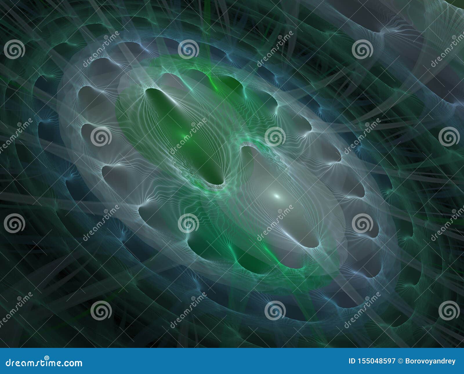 Atomic Interaction. Abstract Representation. Image Molecules and Atoms ...