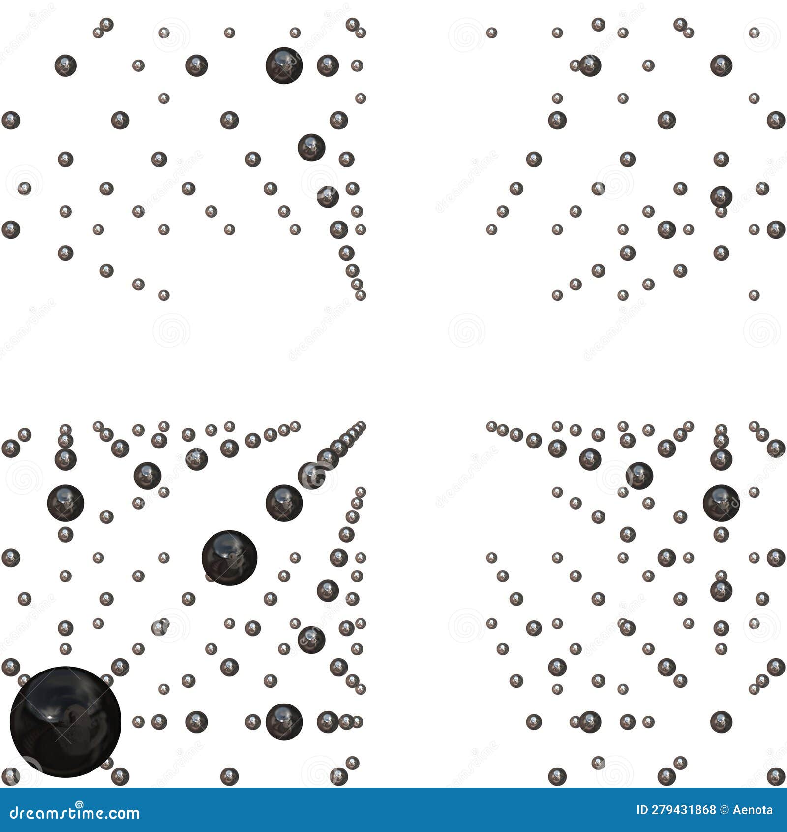 Atomic Interminable Crystal Cell Stock Illustration - Illustration of ...