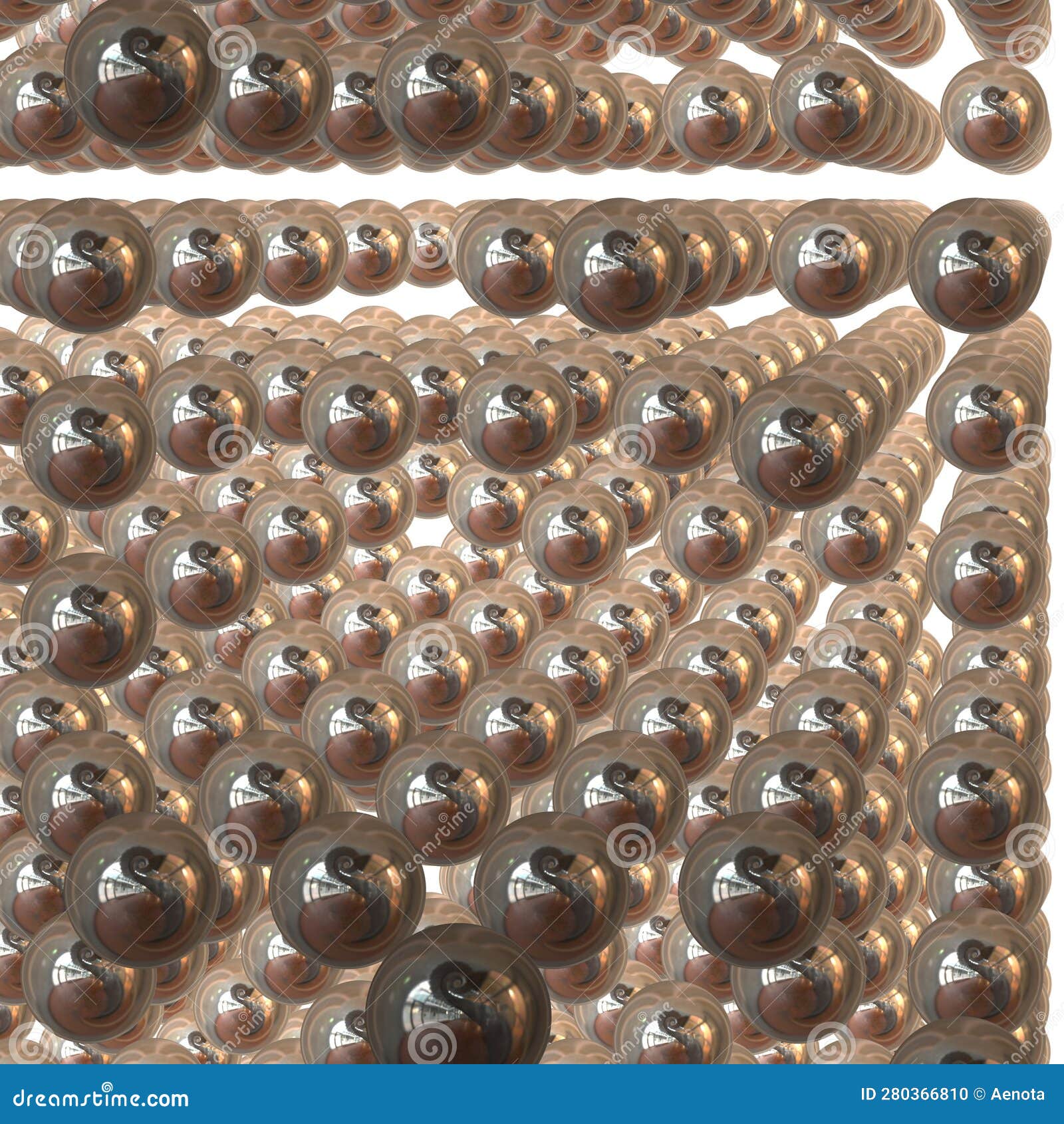 Atomic Interminable Crystal Cell Stock Illustration - Illustration of ...