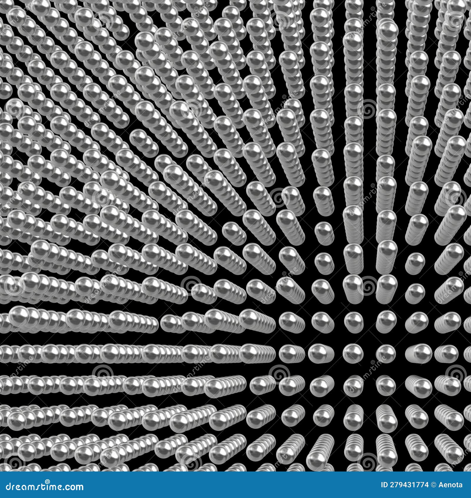 Atomic Interminable Crystal Cell Stock Illustration - Illustration of ...