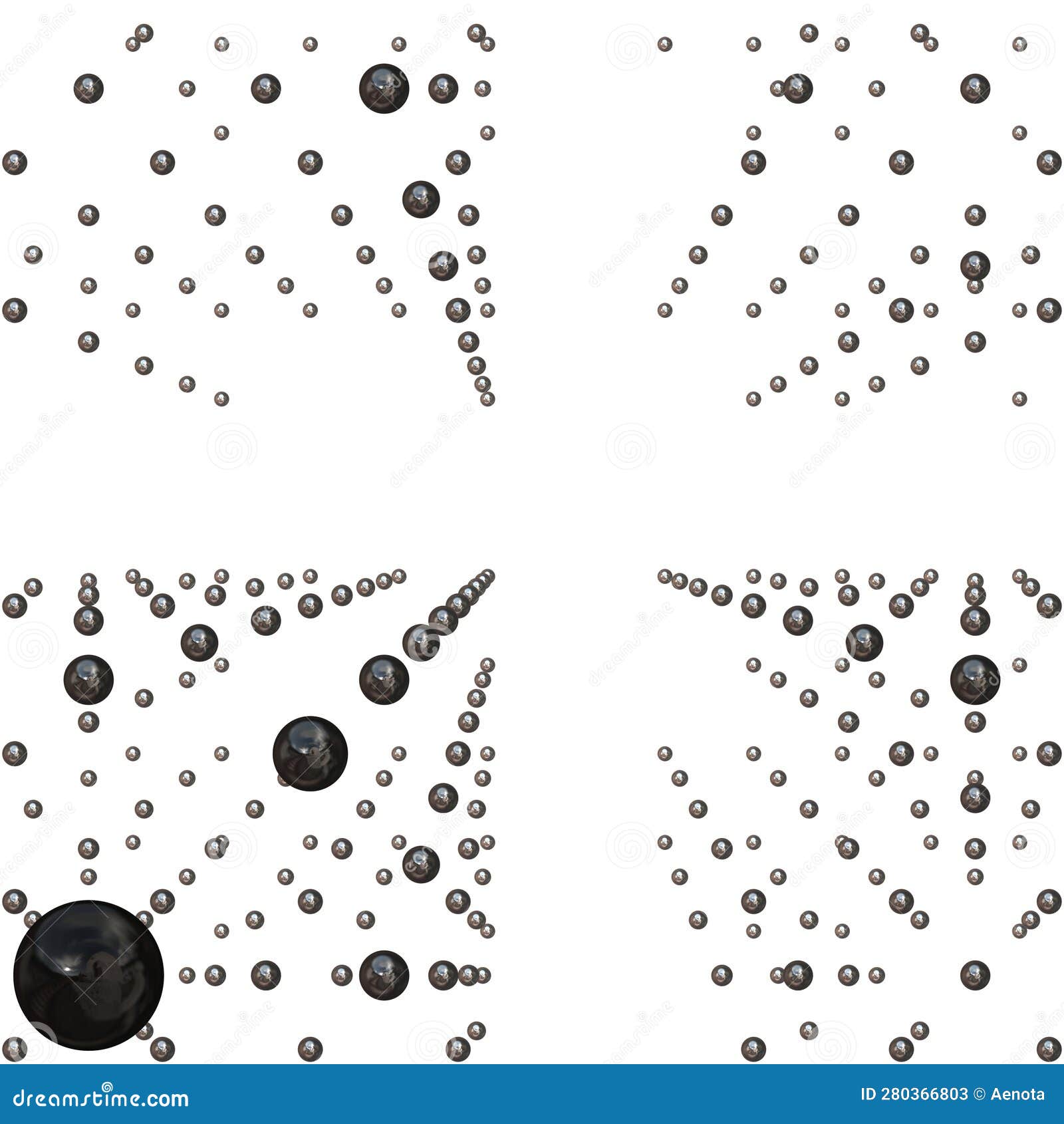 Atomic Interminable Crystal Cell Stock Illustration - Illustration of ...