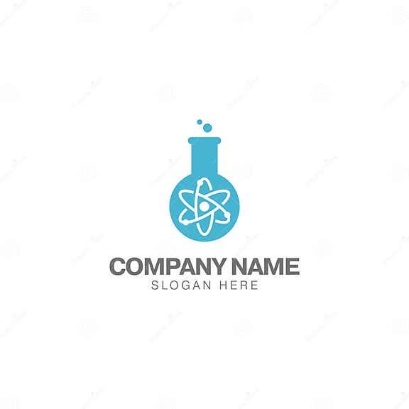 Atomic Lab Logo Design Template Vector Stock Vector - Illustration of ...