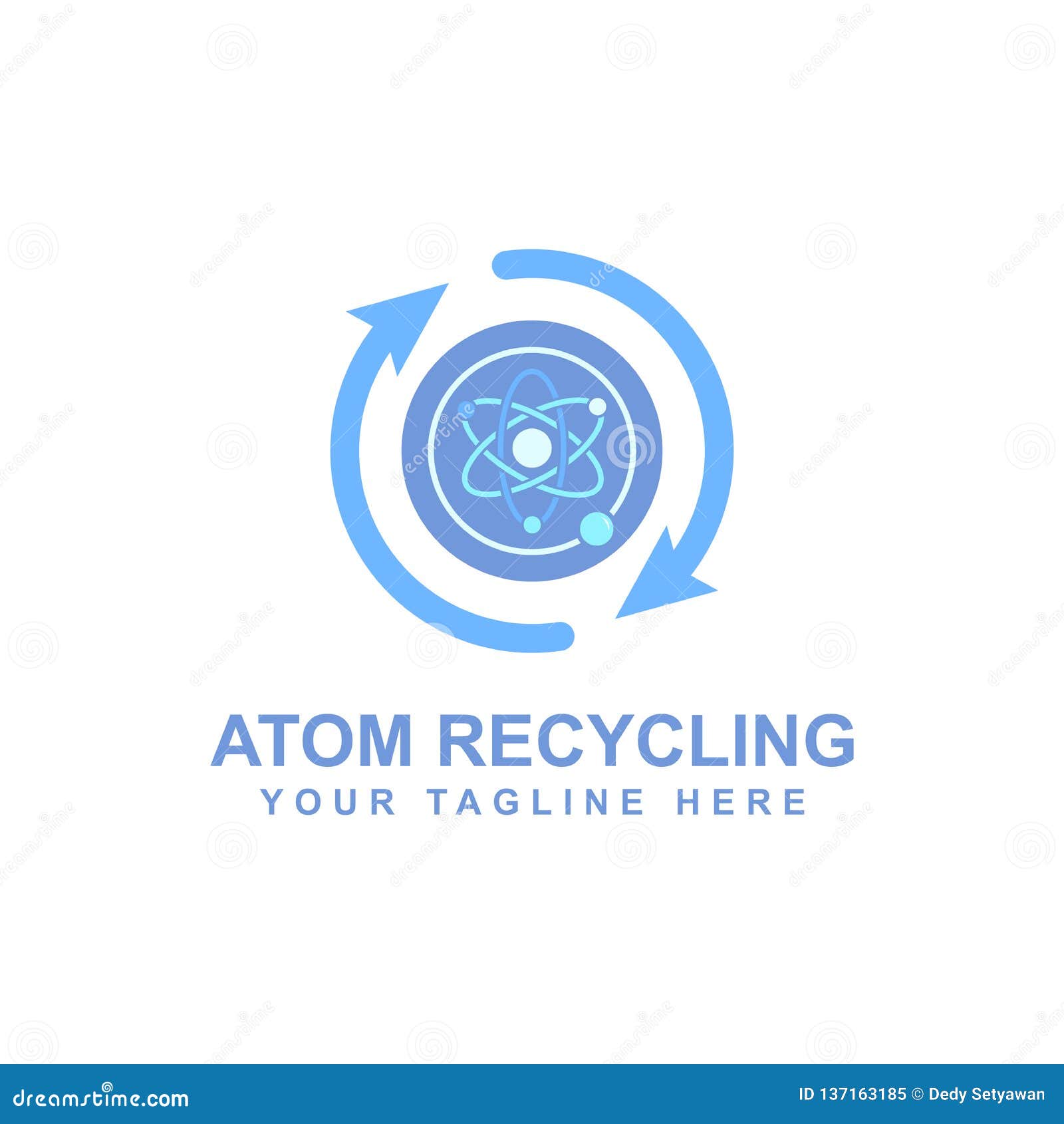 Atomic Logo Design, Electron Particles Stock Vector - Illustration of ...