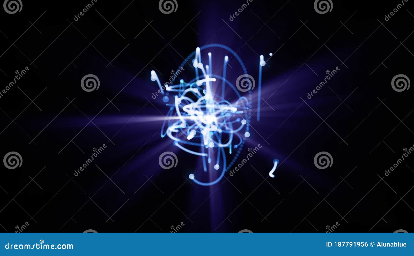 Atomic 009: a Microscopic Atomic Particle System Stock Footage - Video ...