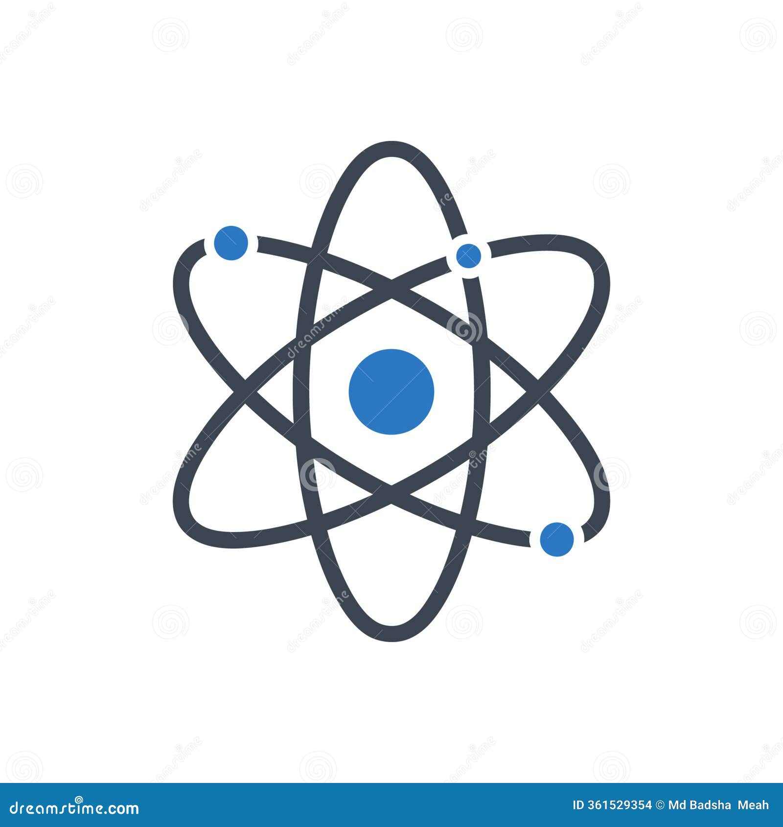 Atomic Model Vector Illustration | CartoonDealer.com #11965970