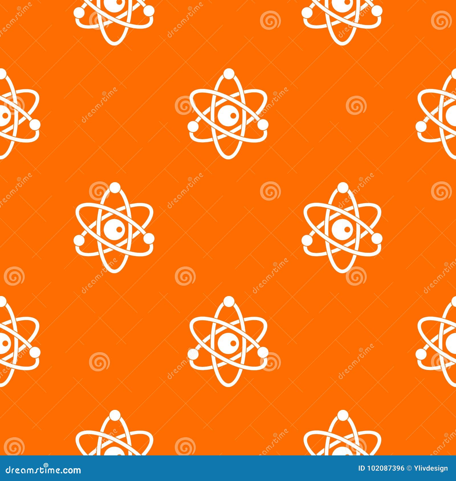 Atomic Model Pattern Seamless Stock Vector - Illustration of abstract ...
