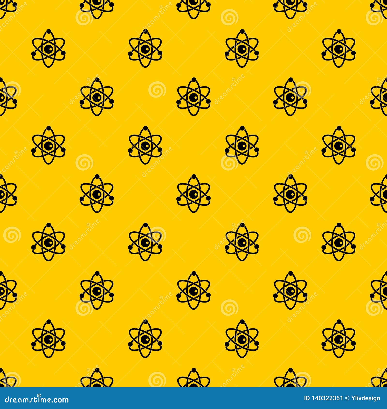 Atomic Model Pattern Vector Stock Vector - Illustration of black ...