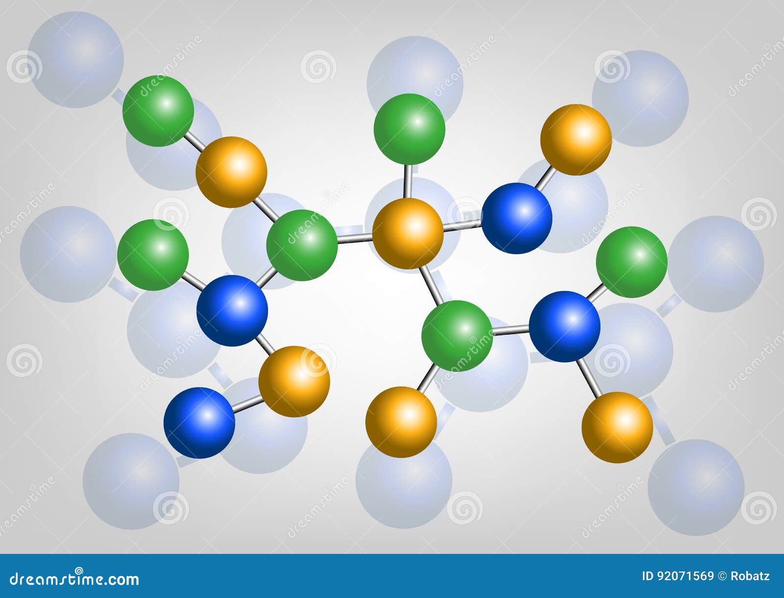 Atomic Molecule Structure in Chemistry , Isolated Stock Vector ...