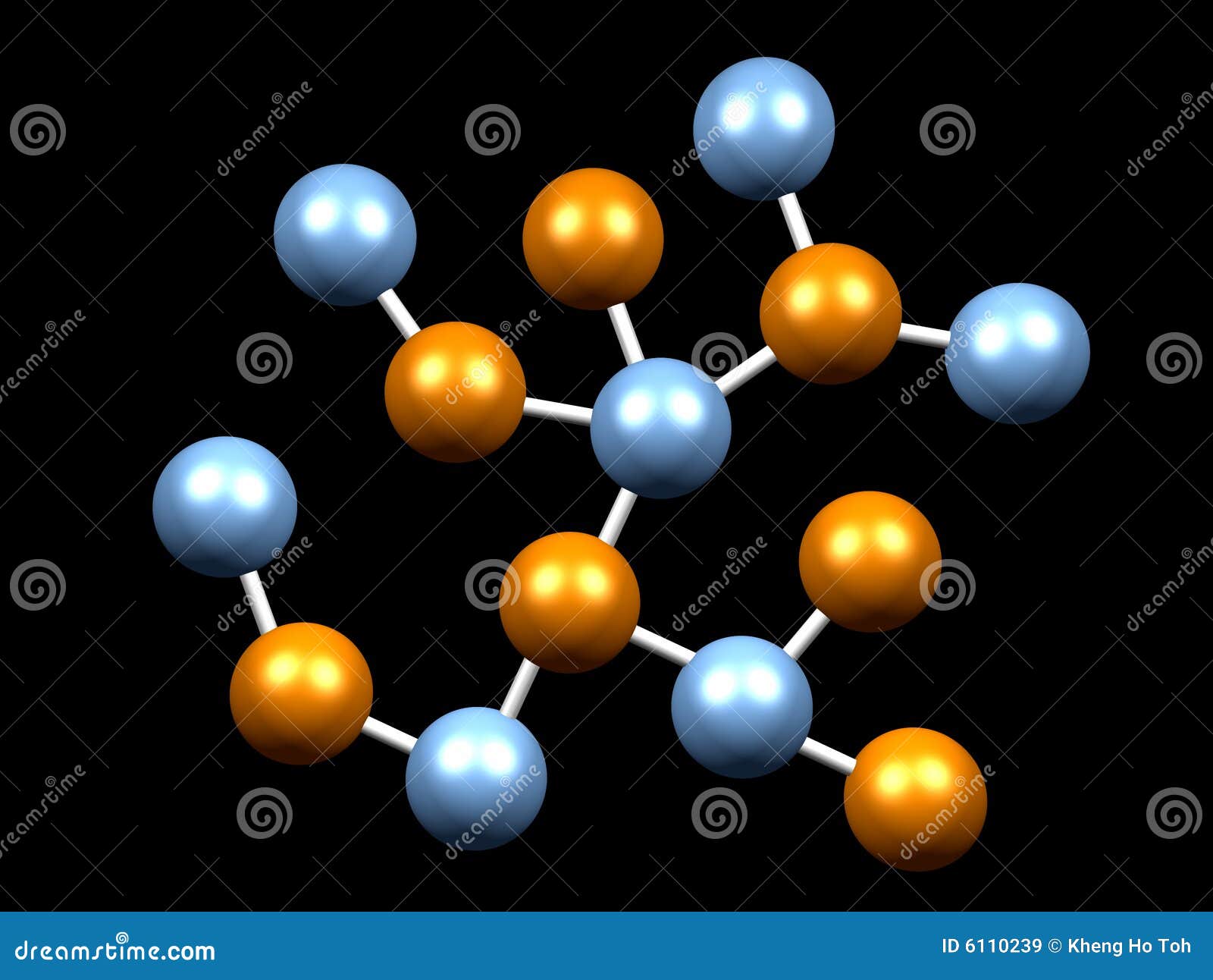 Atomic Molecules stock illustration. Illustration of atoms - 6110239