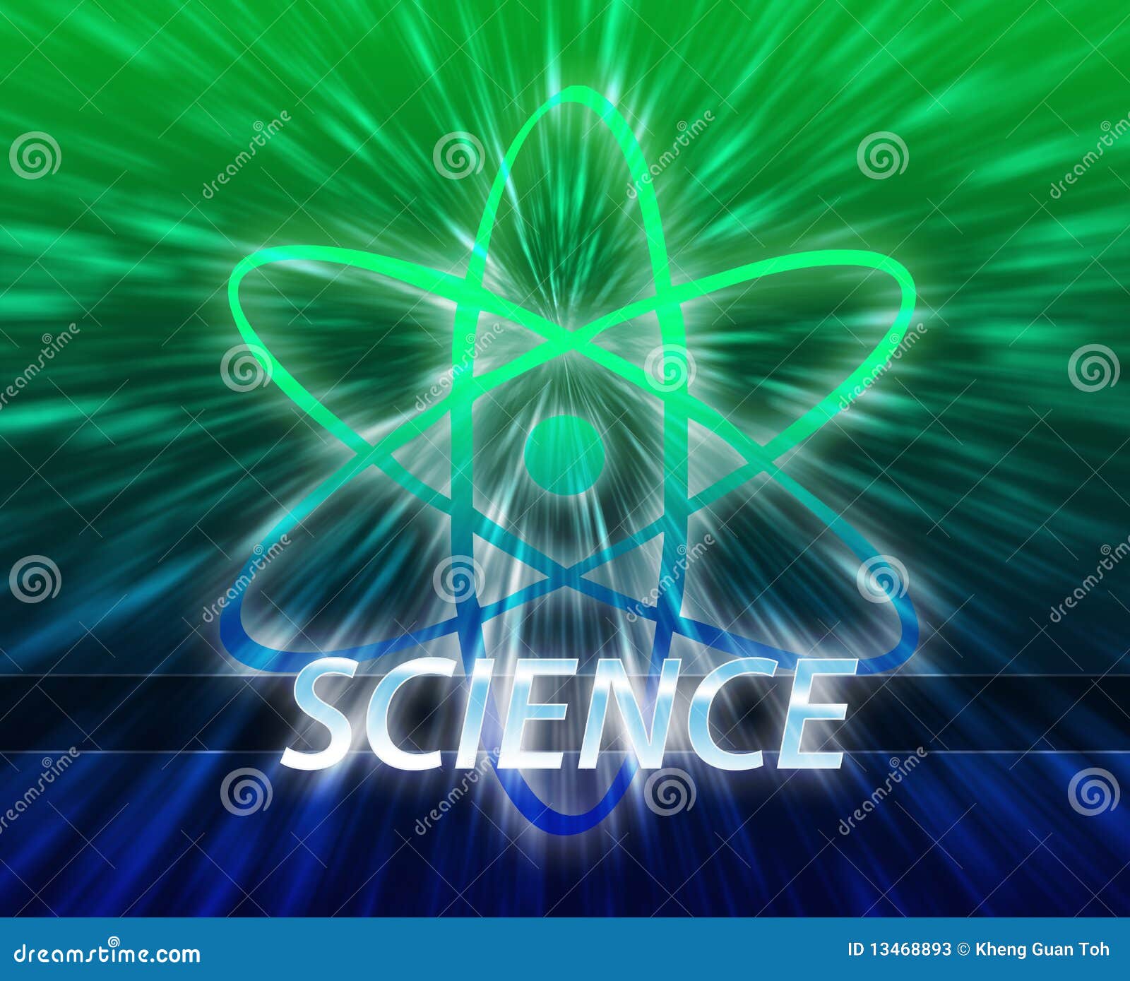 Atomic Nuclear Energy Science Stock Illustration - Illustration of fuel ...