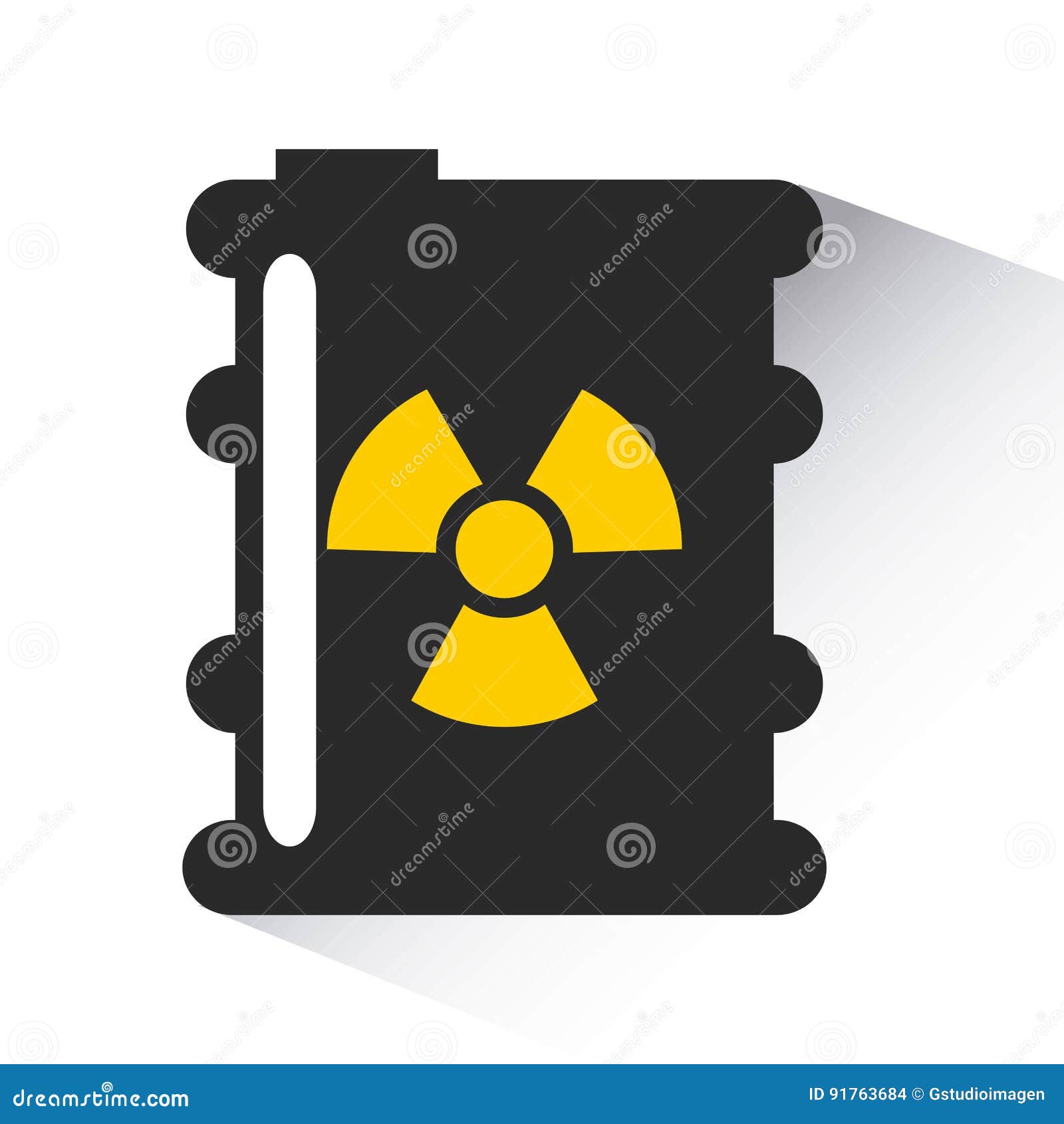 Atomic Nuclear Industry Icon Stock Vector - Illustration of energy ...